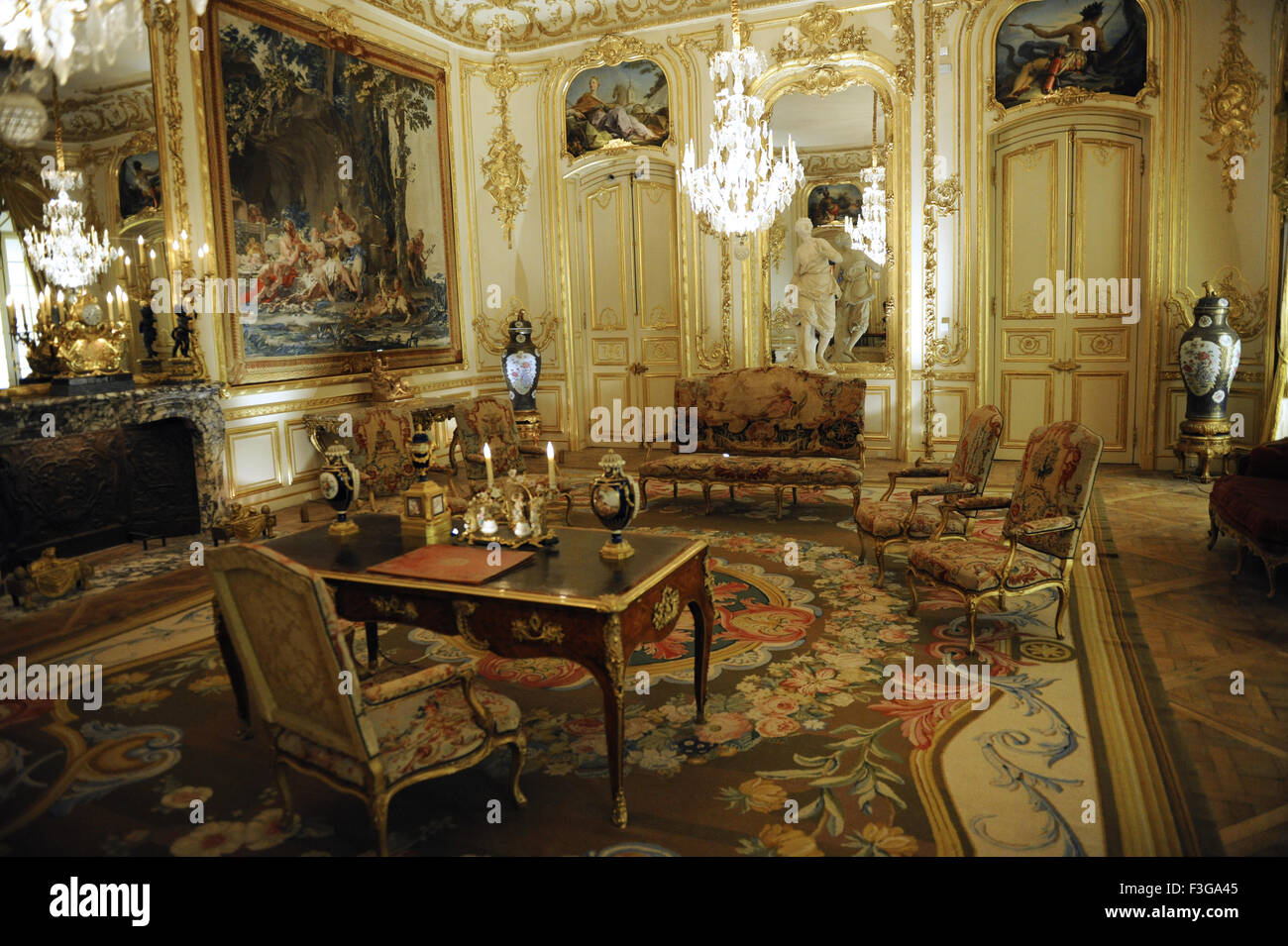 Israel Museum. Interior. Eighteenth century Venetian Room. Decoration ...