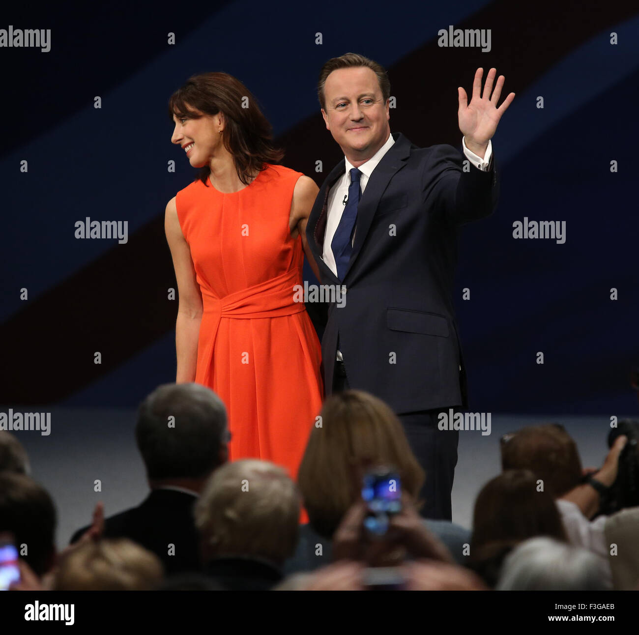 Manchester, UK. 7th October, 2015. David Cameron Mp & Samantha Cameron ...