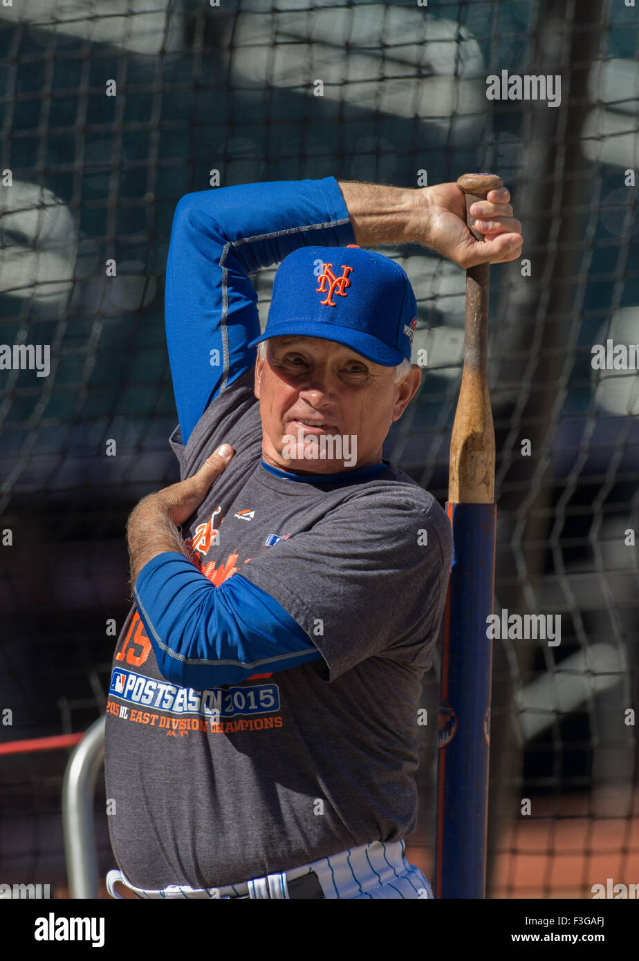 New York, NY, USA. 6th Oct, 2015. Manager TERRY COLLINS during New York ...