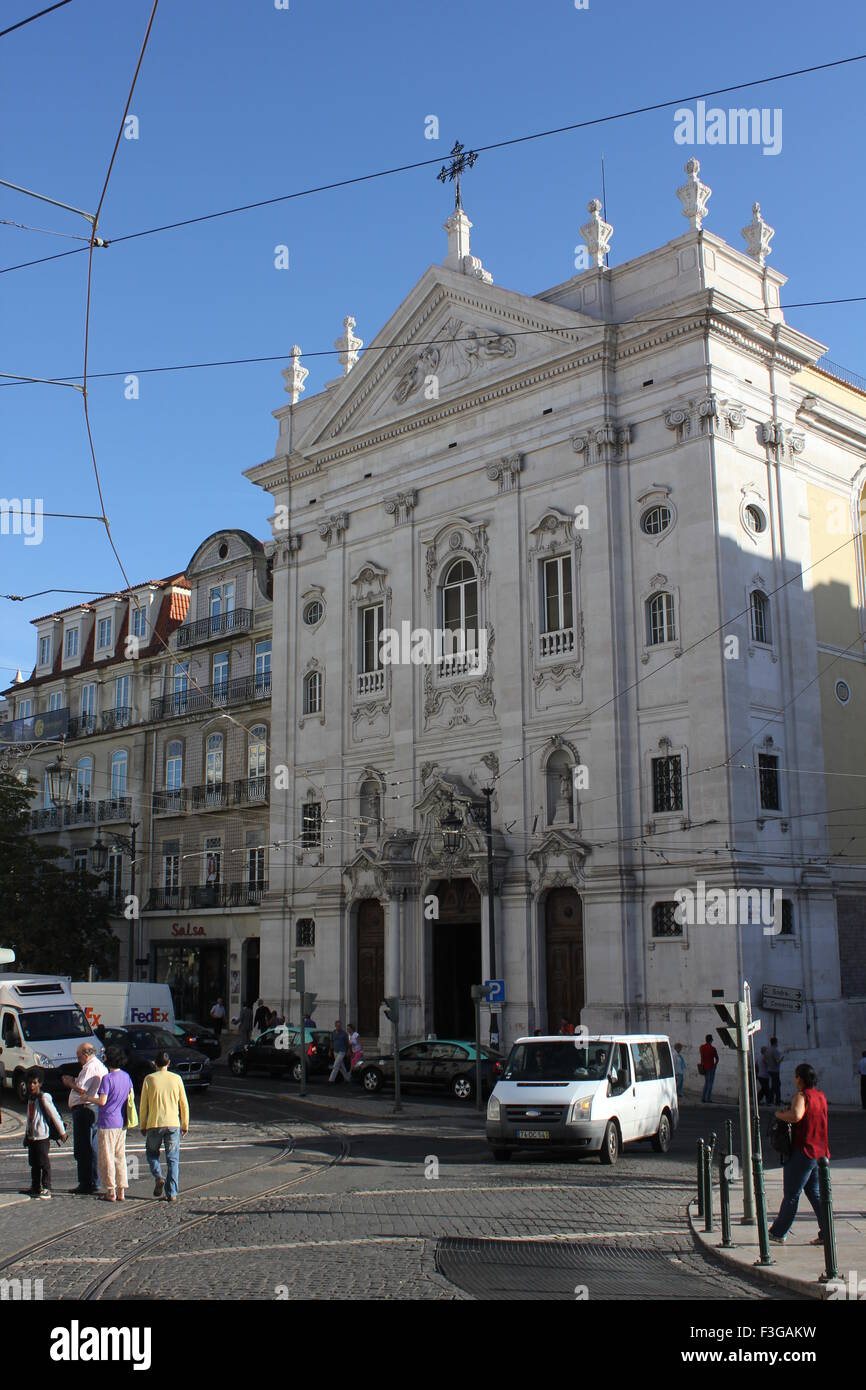 LISBON, PORTUGAL - OCTOBER 23 2014: Nossa Senhora da Encarnacao church ...