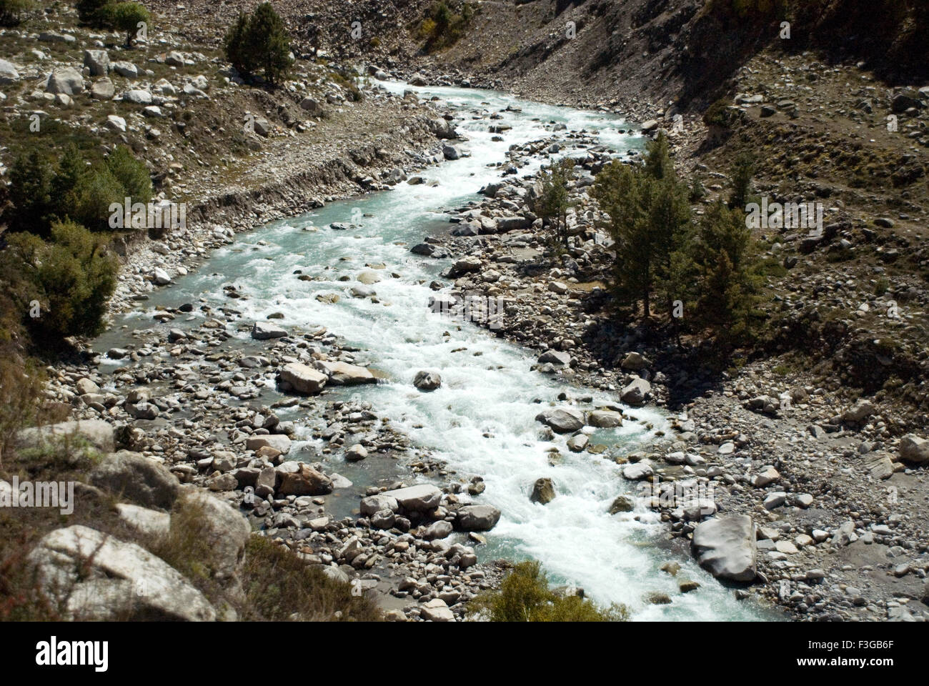 Bapsa River at Sangla Valley ; Himachal Pradesh ; India Stock Photo - Alamy
