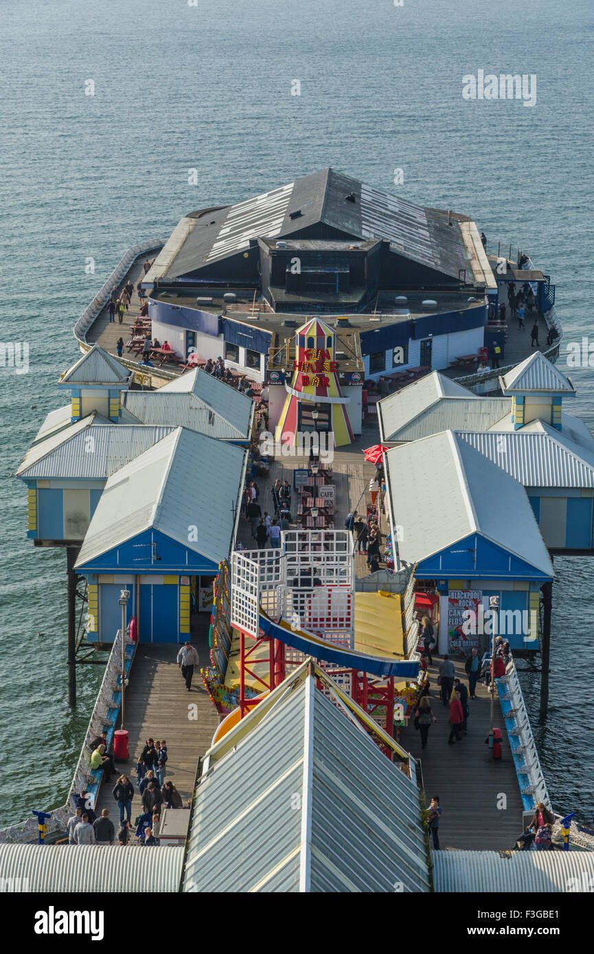 Blackpool Central Pier and Jetty Stock Photo - Alamy