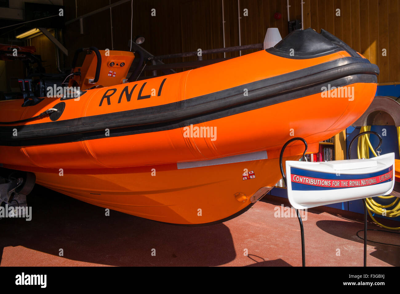 The RNLI B class lifeboat stationed at Staithes, North Yorkshire ...