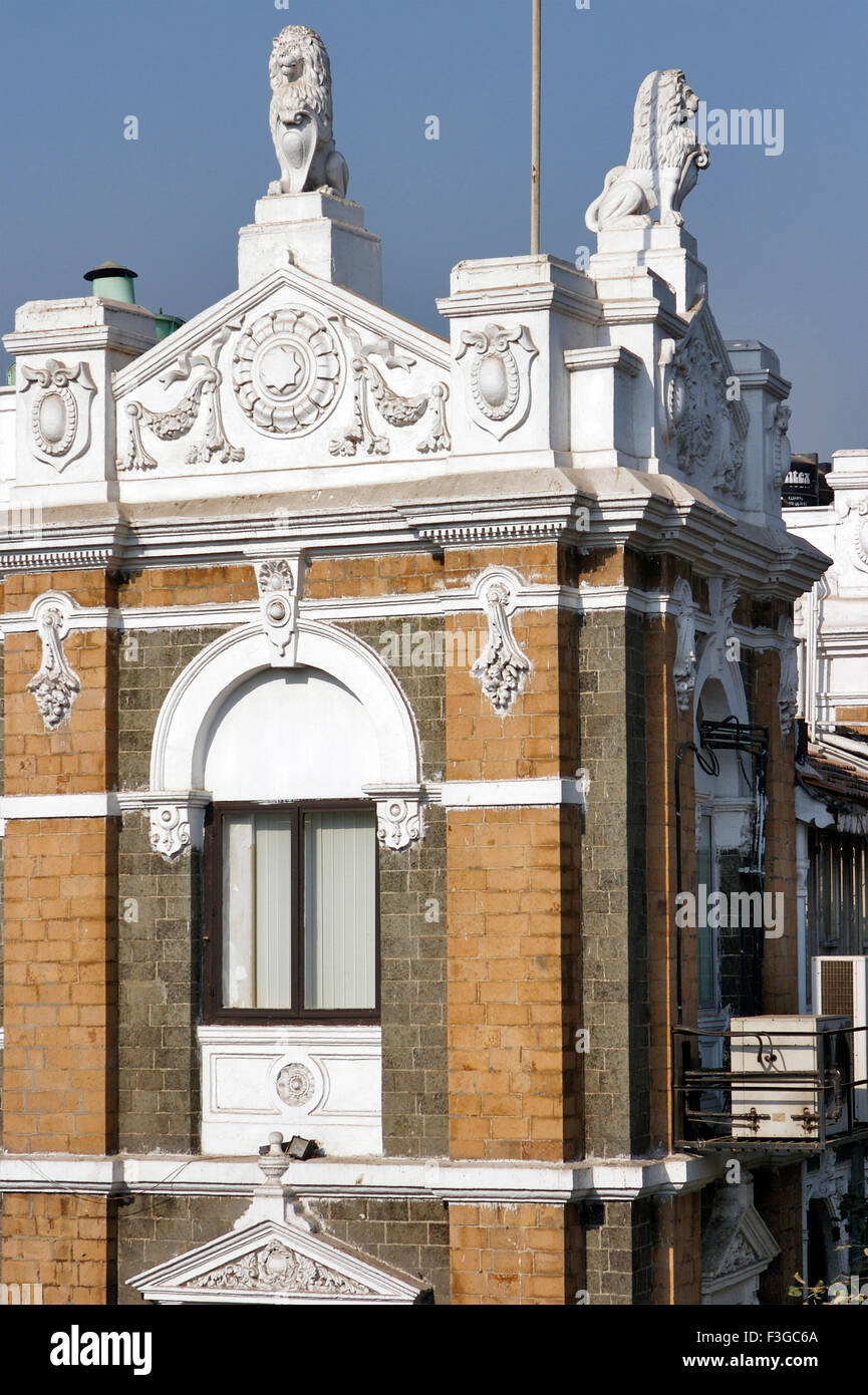 Window of a bank heritage building at Bombay now Mumbai ; Maharashtra ...