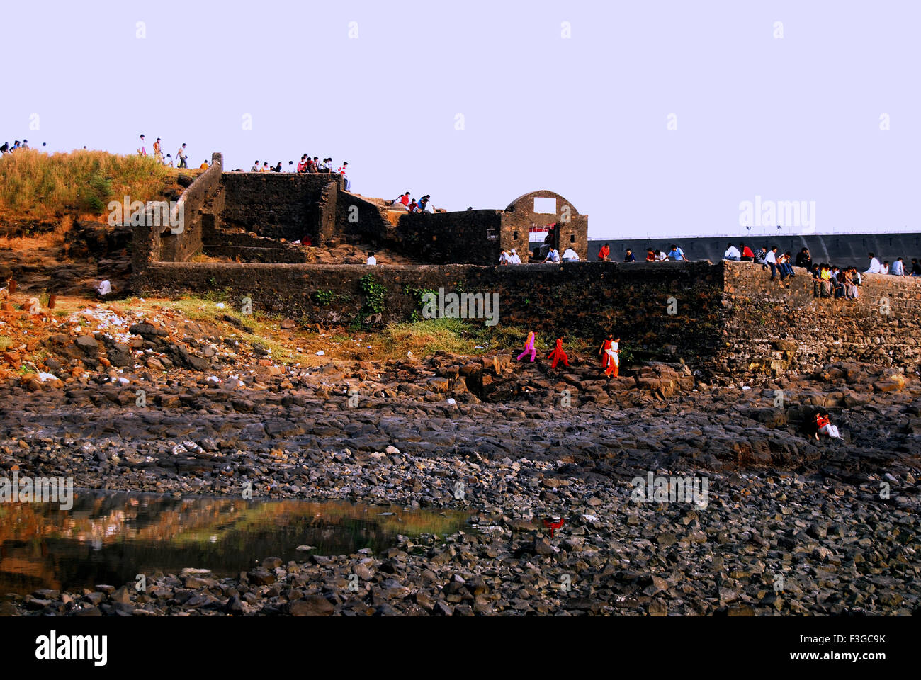 Wall of Bandra fort erected by Portuguese about 300 years back at ...