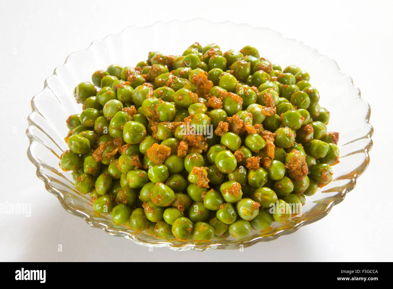 Vegetable green peas mutter Indian cuisine spicy breakfast or snack ...