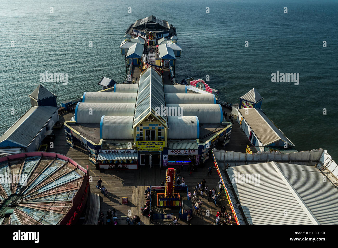 Blackpool Central Pier and Jetty Stock Photo - Alamy