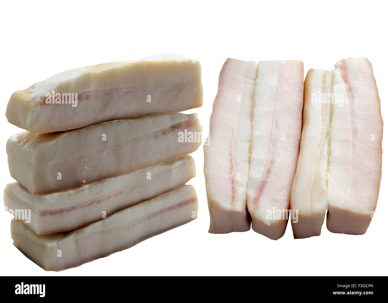 Pork, fat, bacon, raw, isolated, chopped, meal, preparation, beef ...
