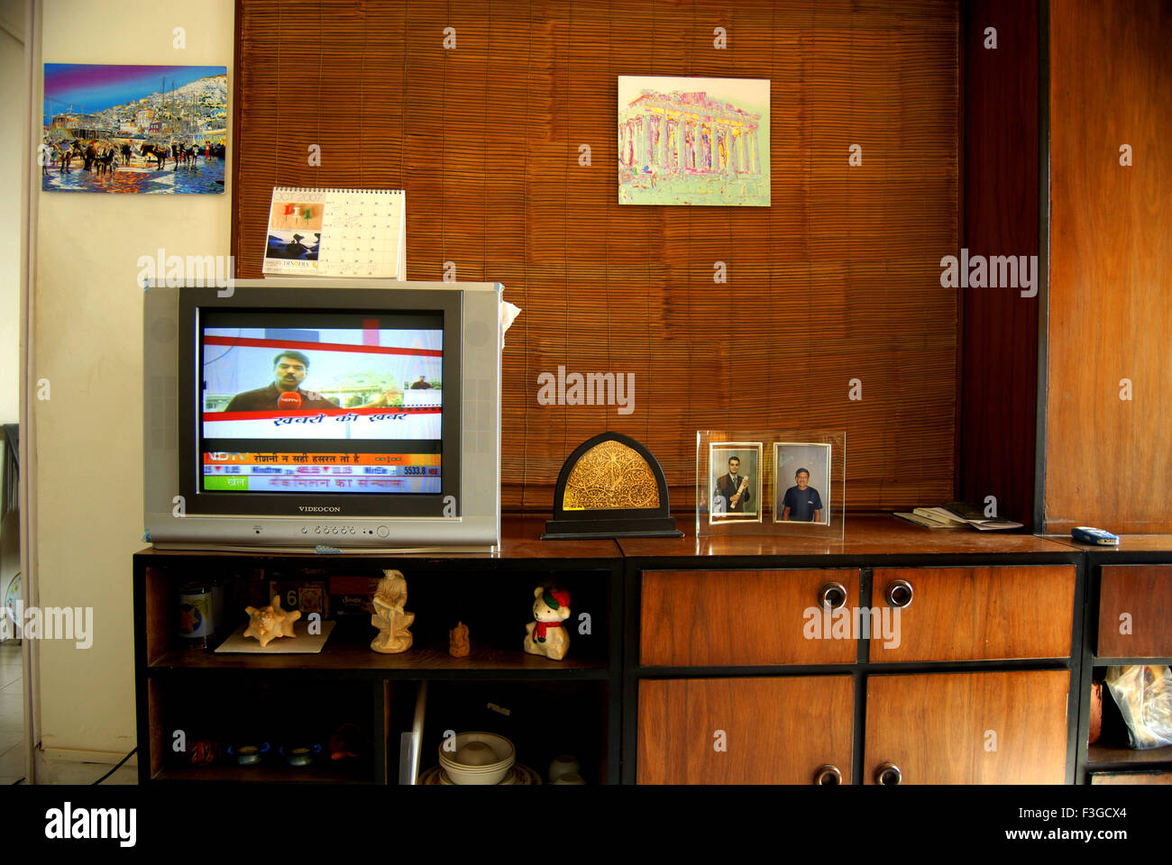 Home television ; India ; Asia ; Indian ; Asian Stock Photo - Alamy