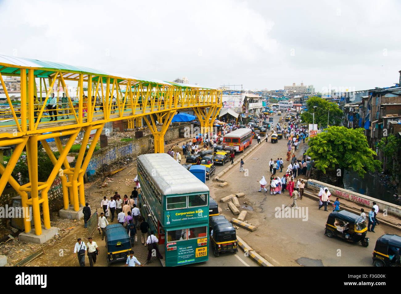 Bandra east sky walk connecting Kalanagar with Bandra local railway ...