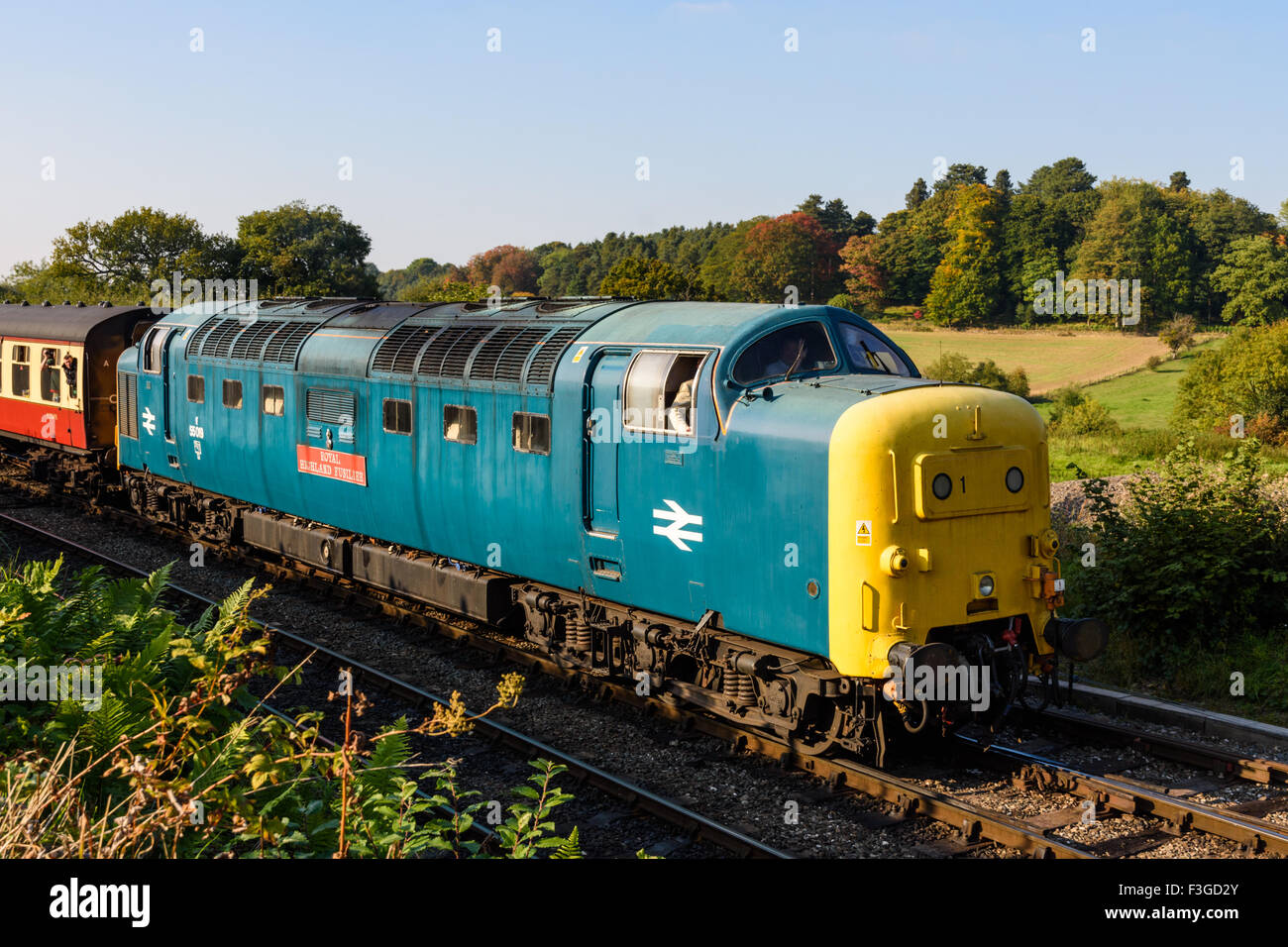 Class 55 deltic diesel locomotive hi-res stock photography and images ...