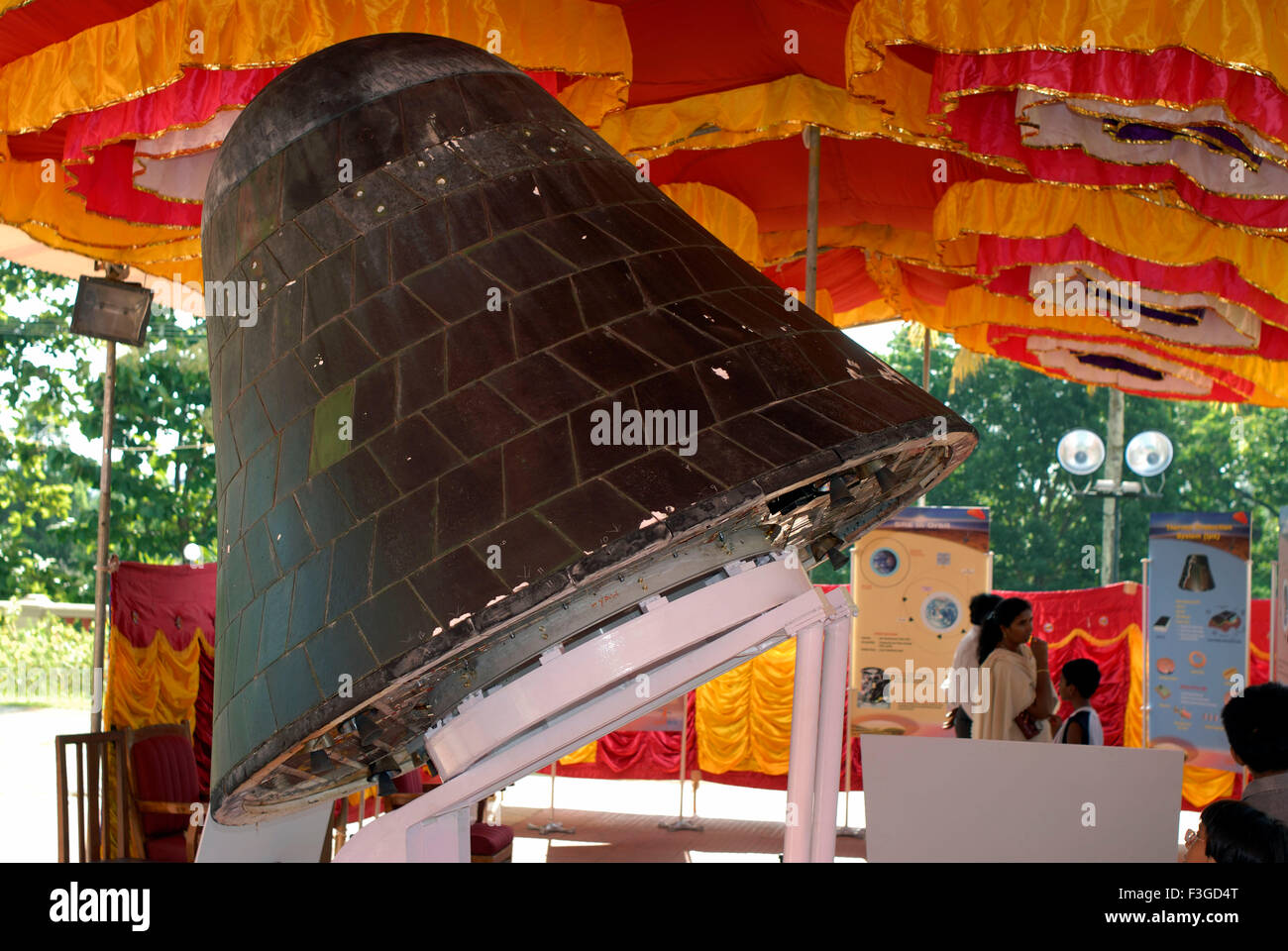 Recovered space recovery experiment capsule SRE 1 of VSSC Reusable ...