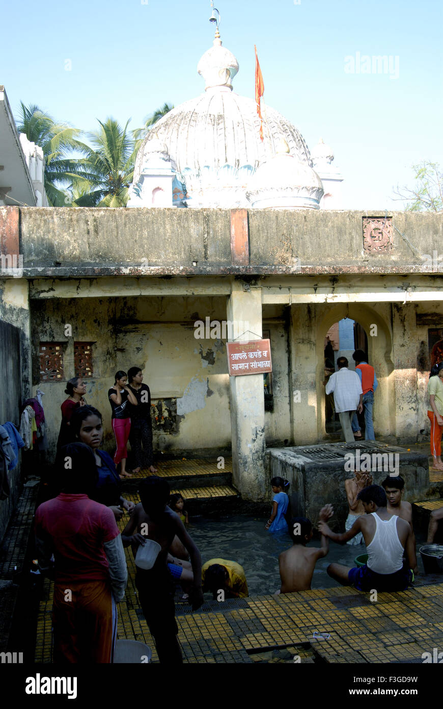 Hot water spring at Ganeshpuri near Vajreshwari ; Maharashtra ; India ...