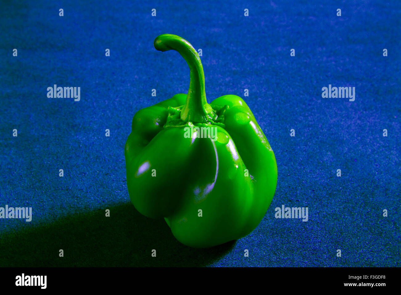 Vegetable ; Spice ; Green Capsicum ; Shimla Mirch (Capsicum annuum ...