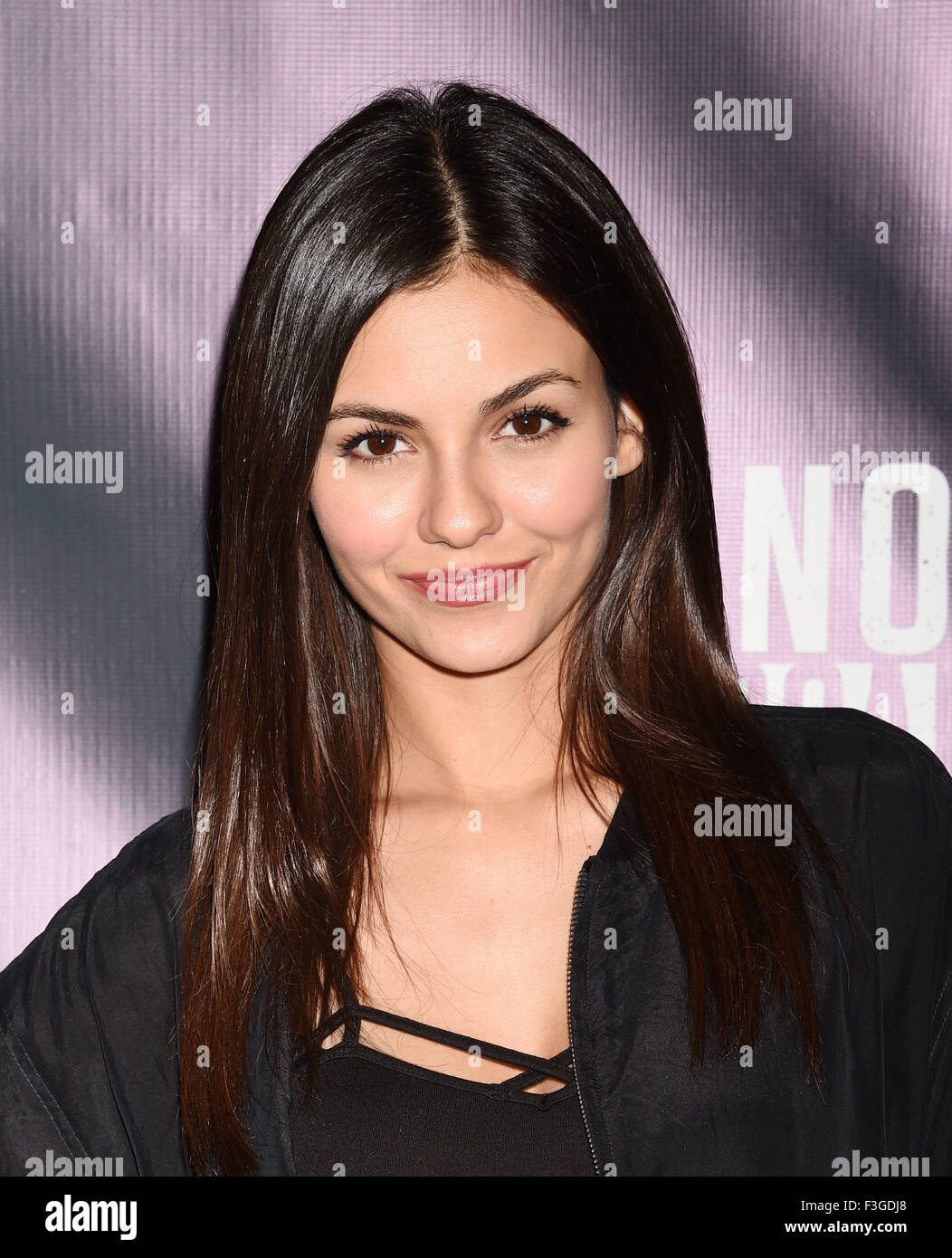 VICTORIA JUSTICE US film actress in October 2015. Photo Jeffrey Mayer ...