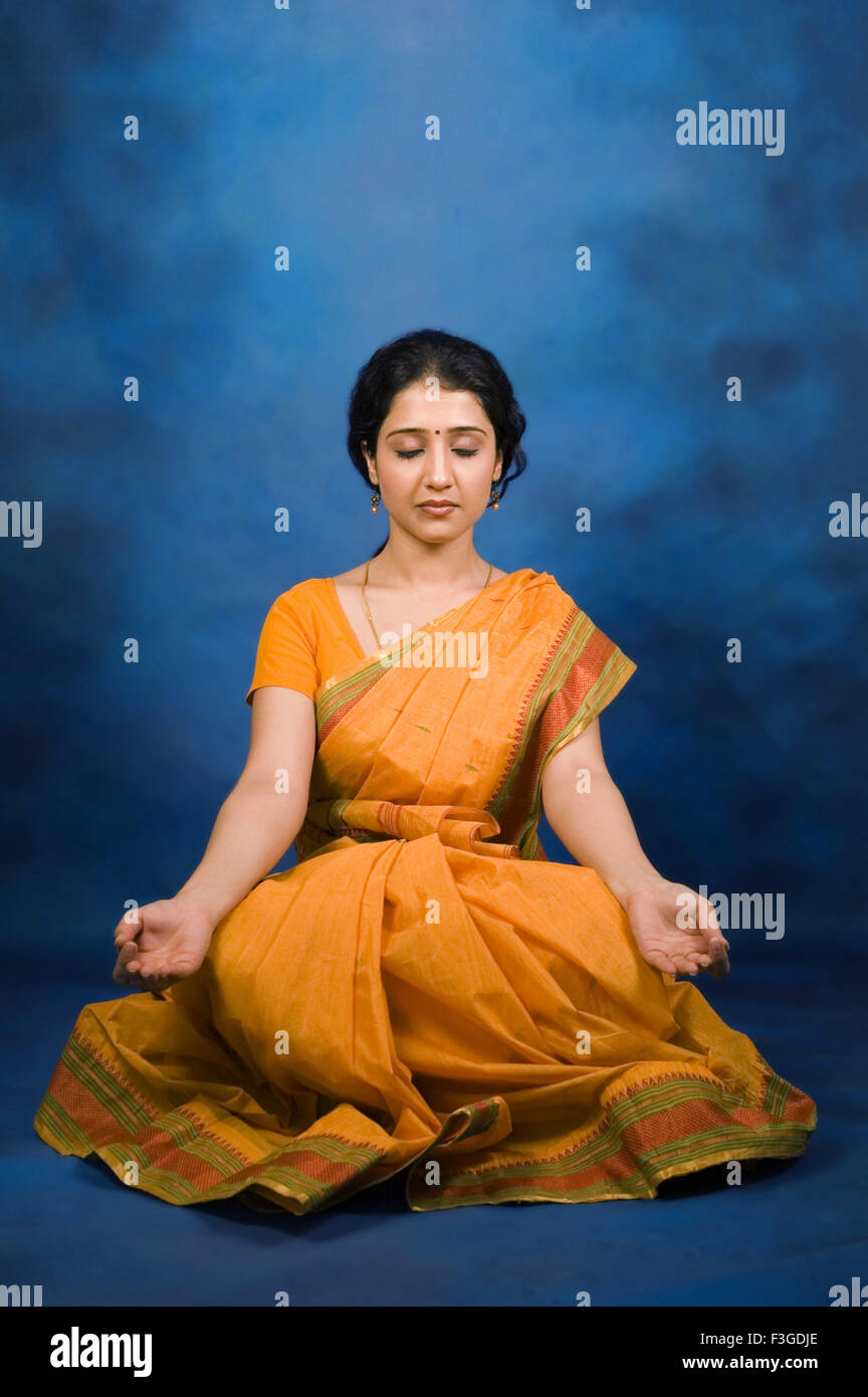Medha doing meditation hi-res stock photography and images - Alamy