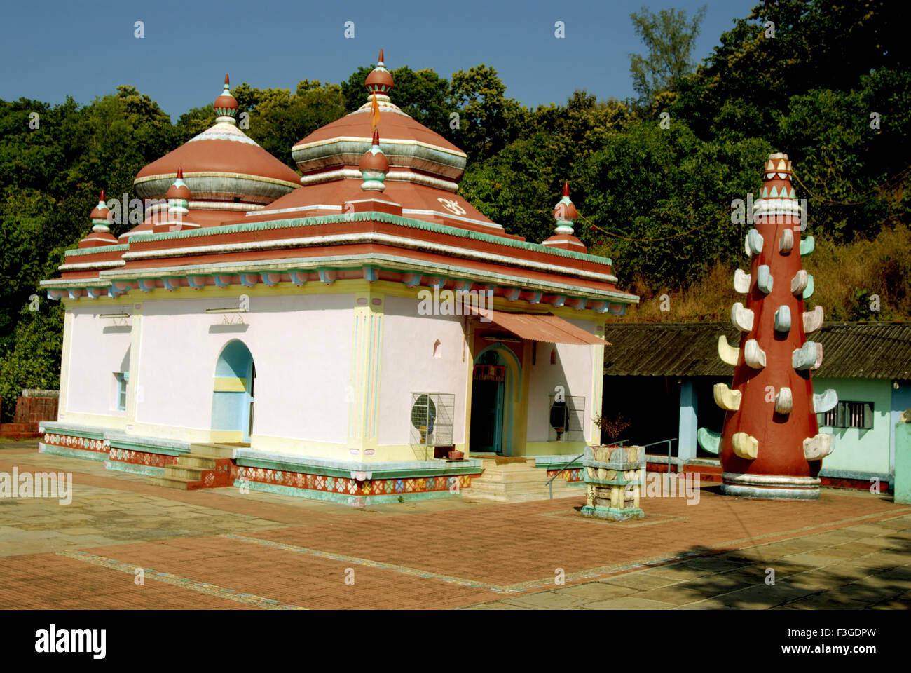 Dashabhuja Ganesh Temple at Hedvi near Chiplun ; Dist Ratnagiri ...