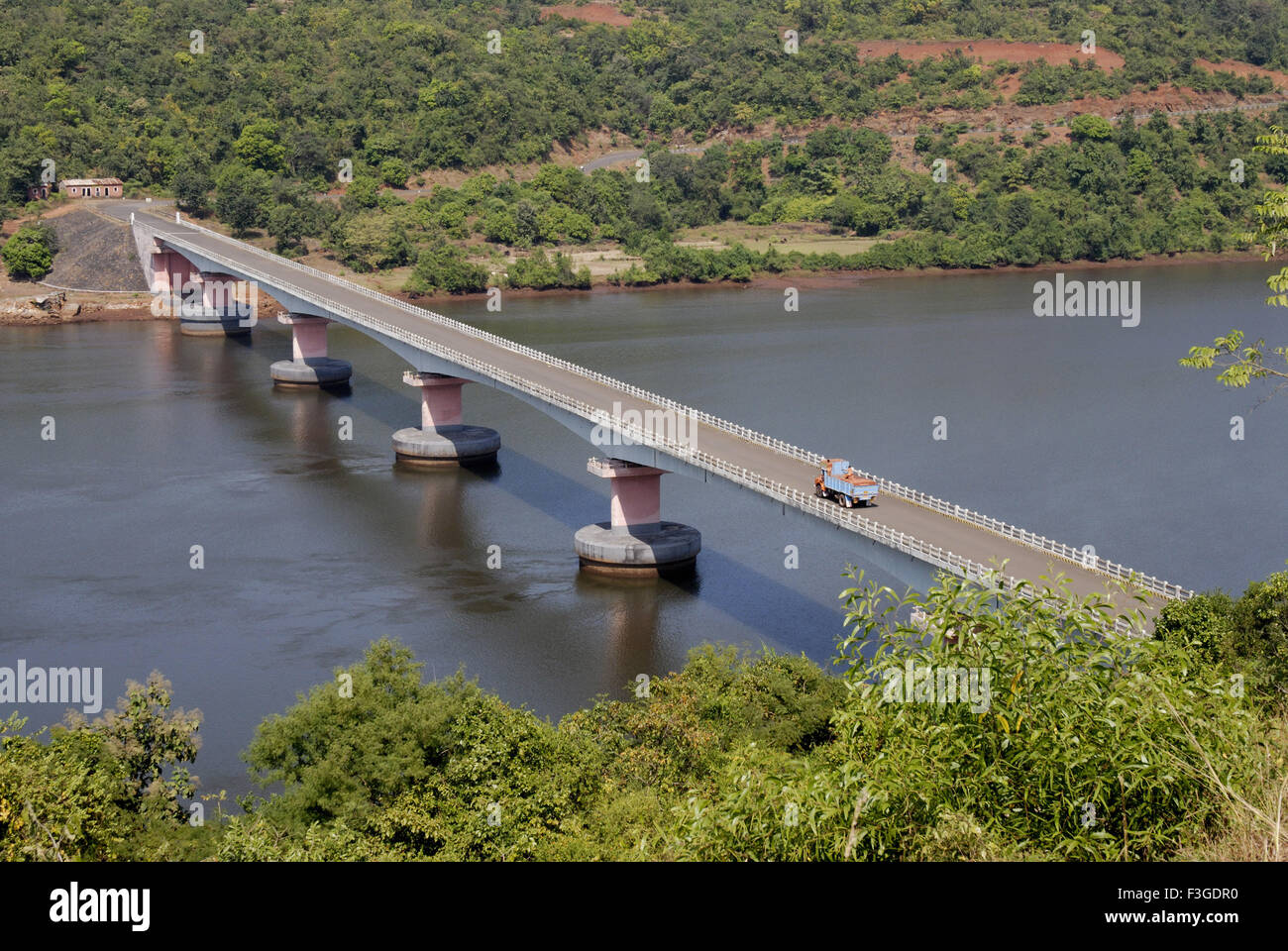 Bhatgaon bridge connecting Hedvi and Ganpatipule ; Dist Ratnagiri ...