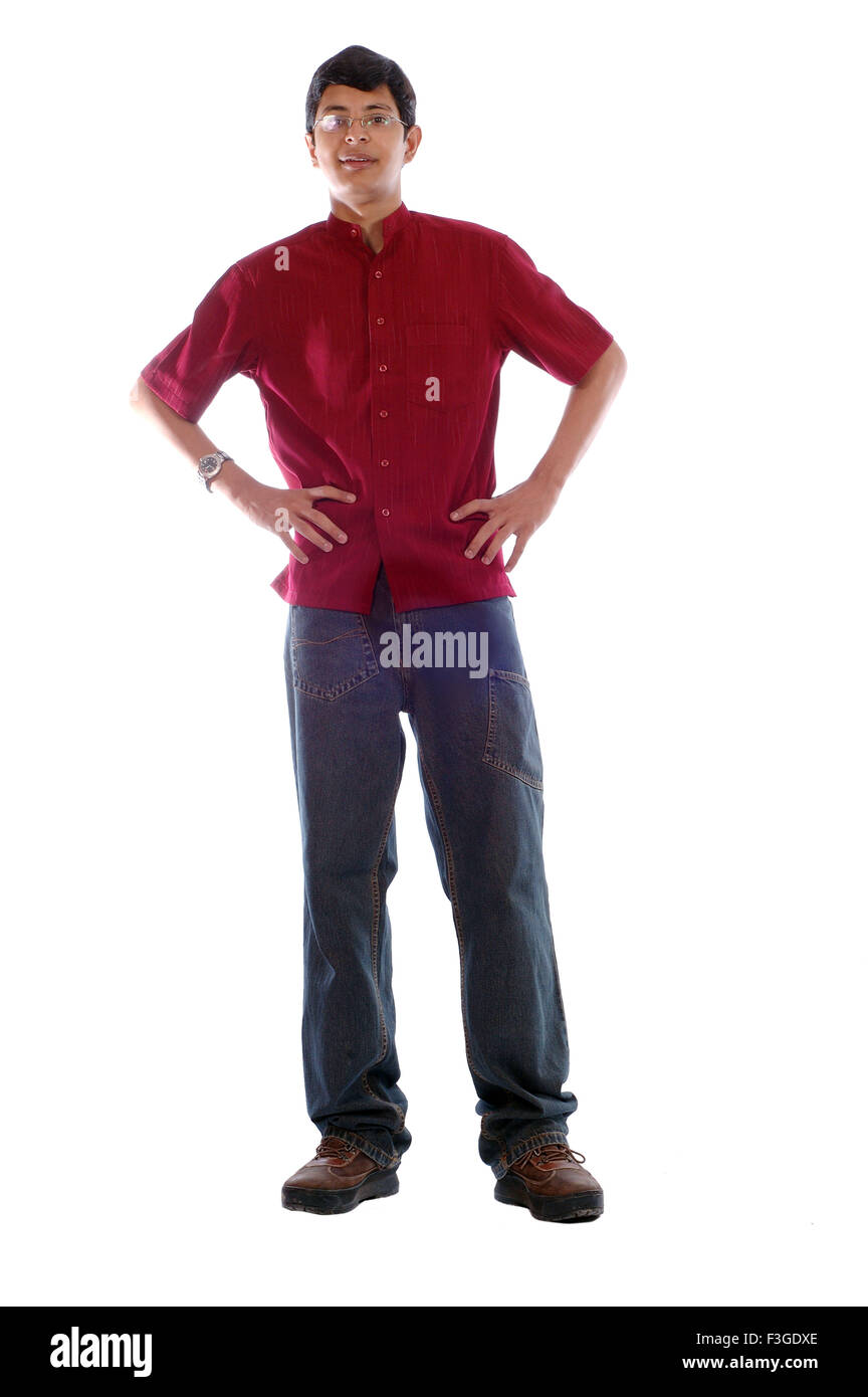 Young man standing on urban Cut Out Stock Images & Pictures - Alamy