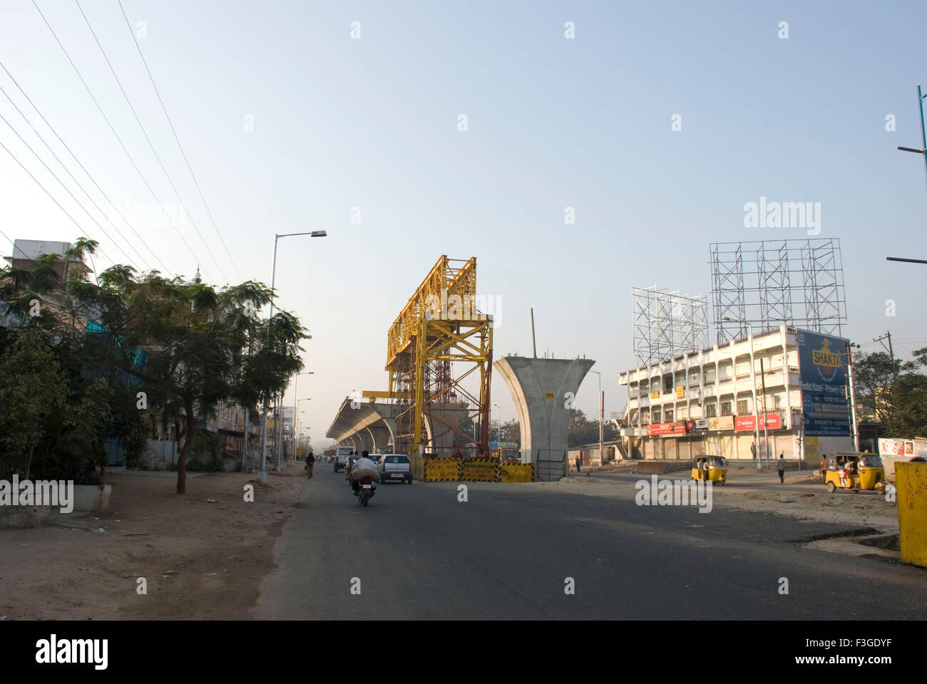 22 km long flyover under construction in Hyderabad ; Andhra Pradesh ...