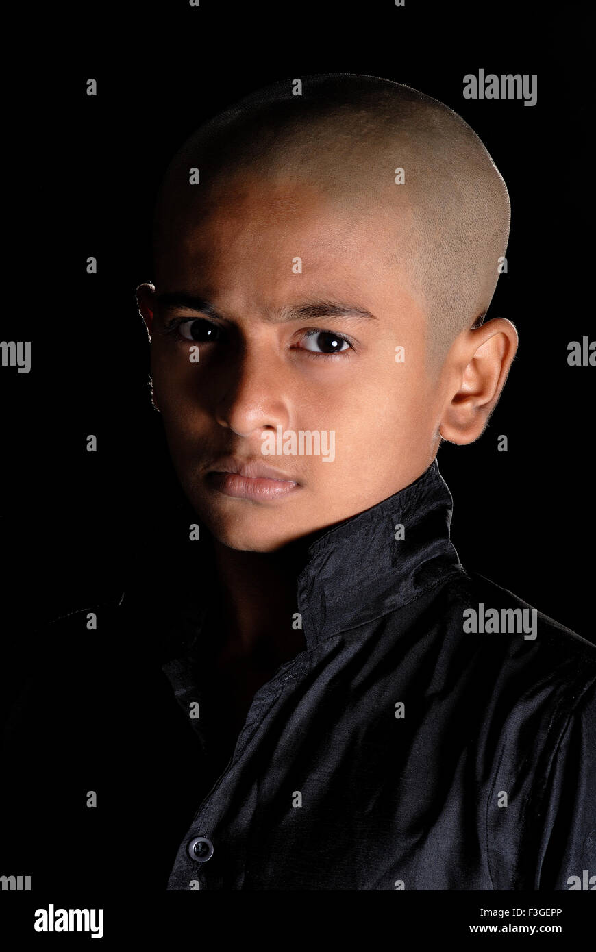 bald boy , MR#719 Stock Photo - Alamy