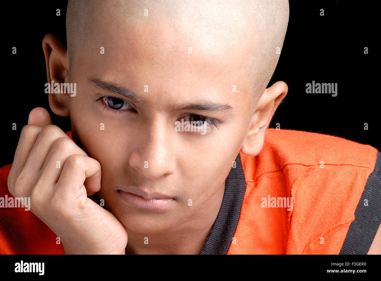 bald boy , MR#719 Stock Photo - Alamy