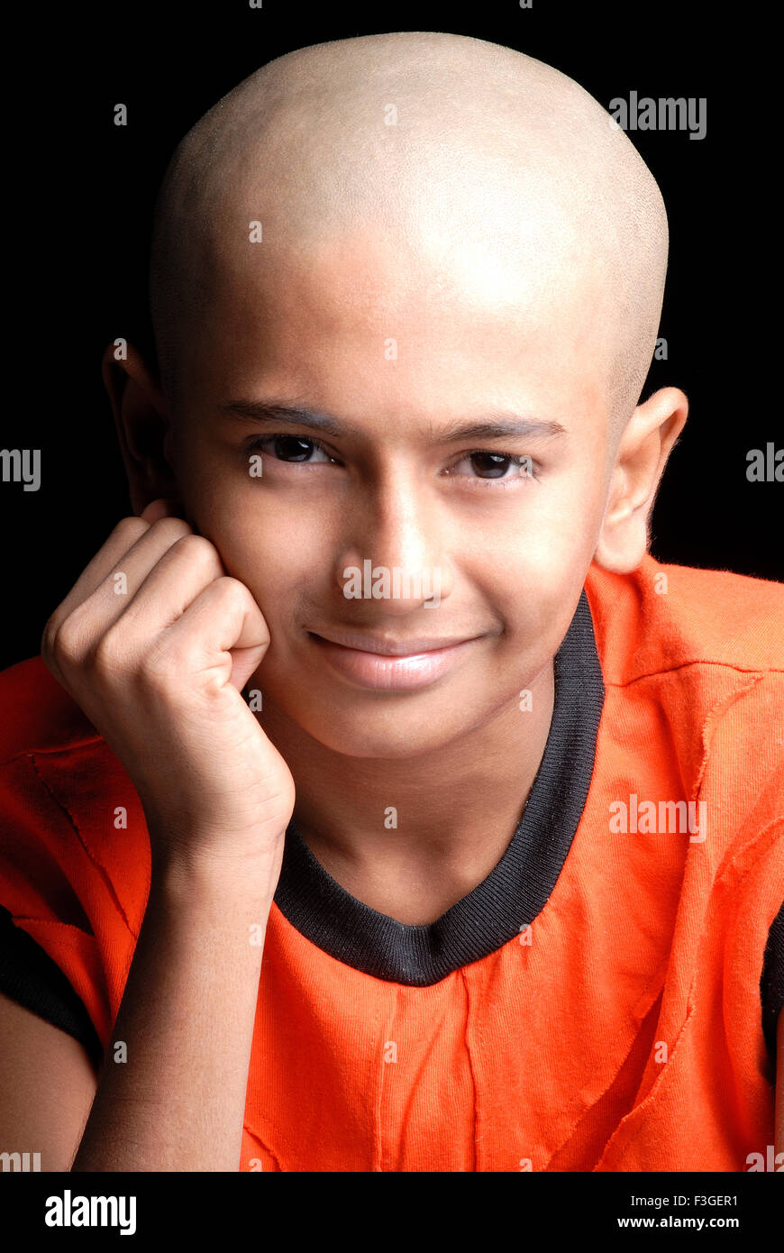 bald boy , MR#719 Stock Photo - Alamy