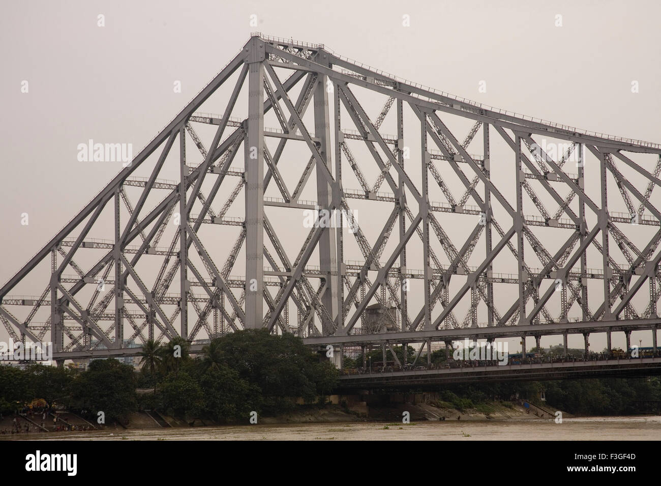 Howrah Bridge now Rabindra Setu ; Calcutta now Kolkata ; West Bengal ...