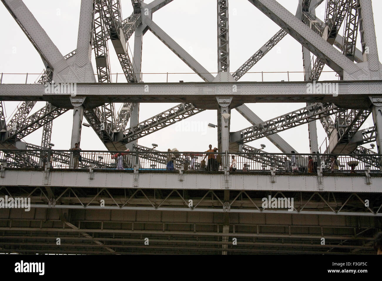 Howrah bridge now Rabindra Setu Steel constructed over river Hooghly ...