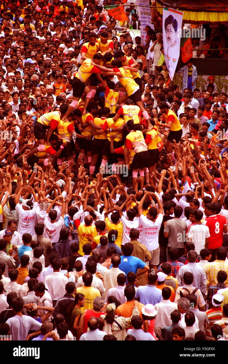 Dahi Hundies ; Human Pyramid ; Janmashtami janmashtmi gokul ashtami ...