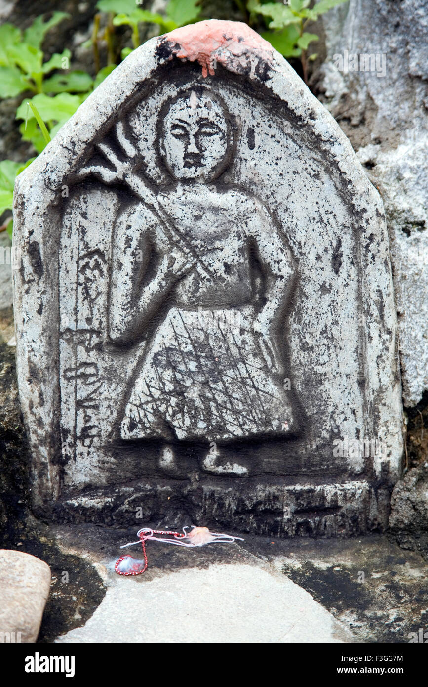 Gods of the Bheel tribe ; Bheel basti ; Village Delwara ; Udaipur ...
