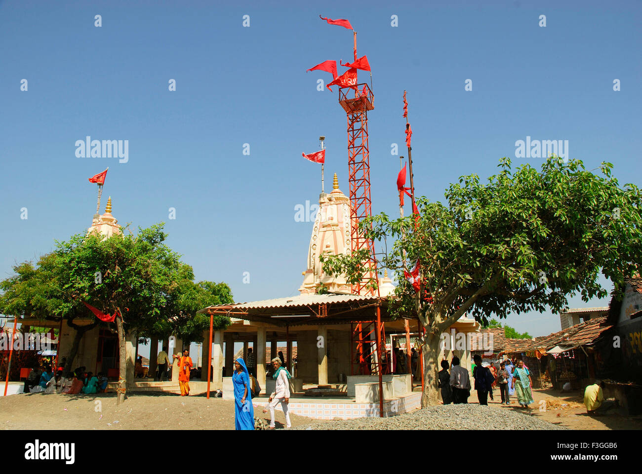 Unchha Kottada Chamundamata temple ; Veraval ; Gujarat ; India Stock ...