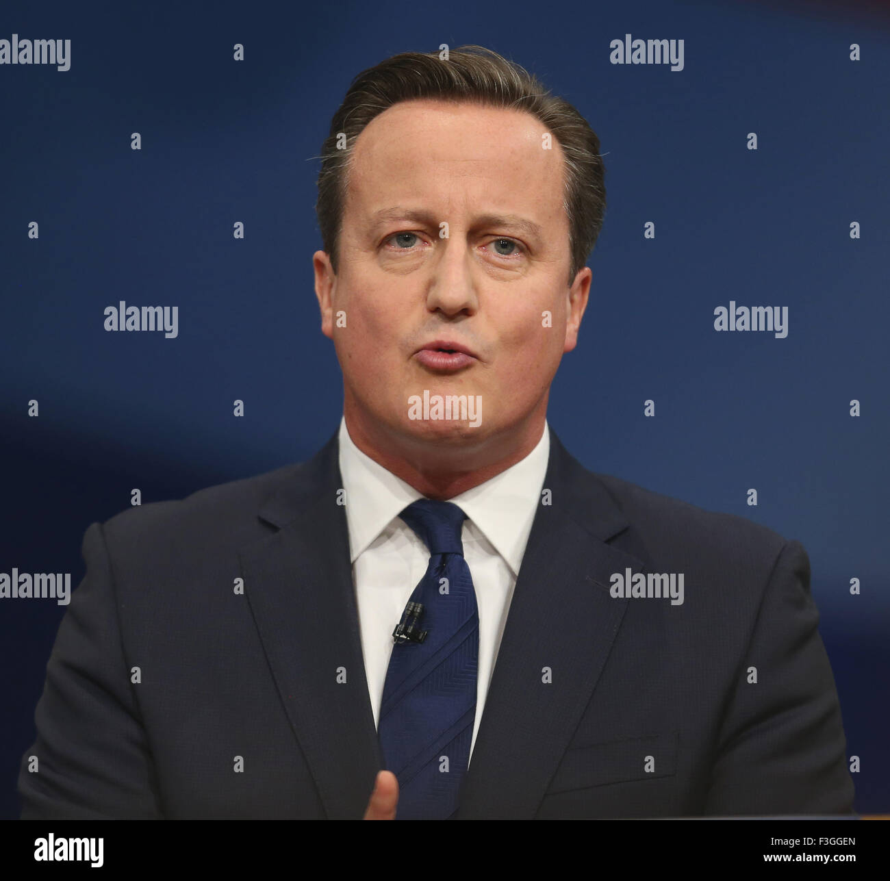 Manchester, UK. 7th October, 2015. David Cameron Mp Prime Minister ...