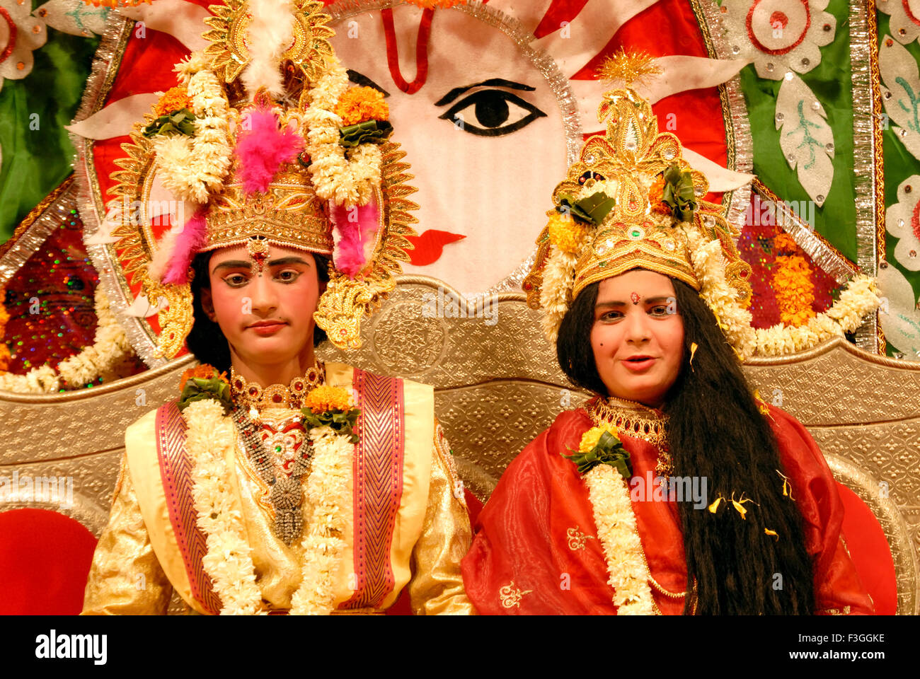 Ramleela ; Hindu mythological character from Ramayan ; playing the Role ...