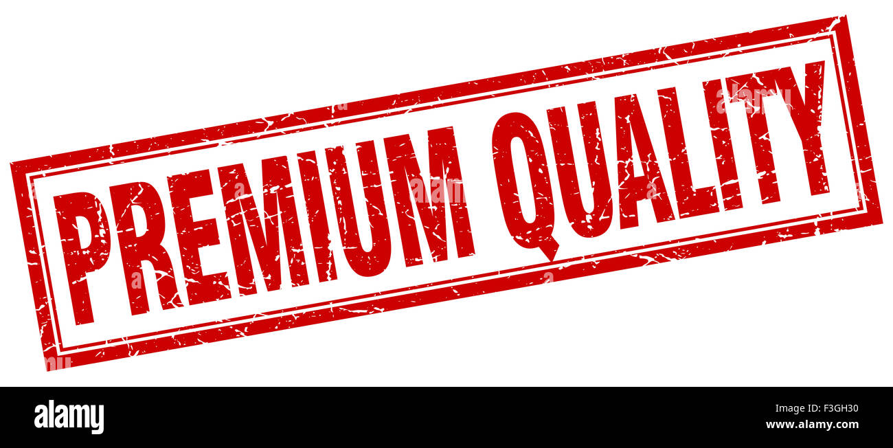 premium quality red square grunge stamp on white Stock Photo - Alamy
