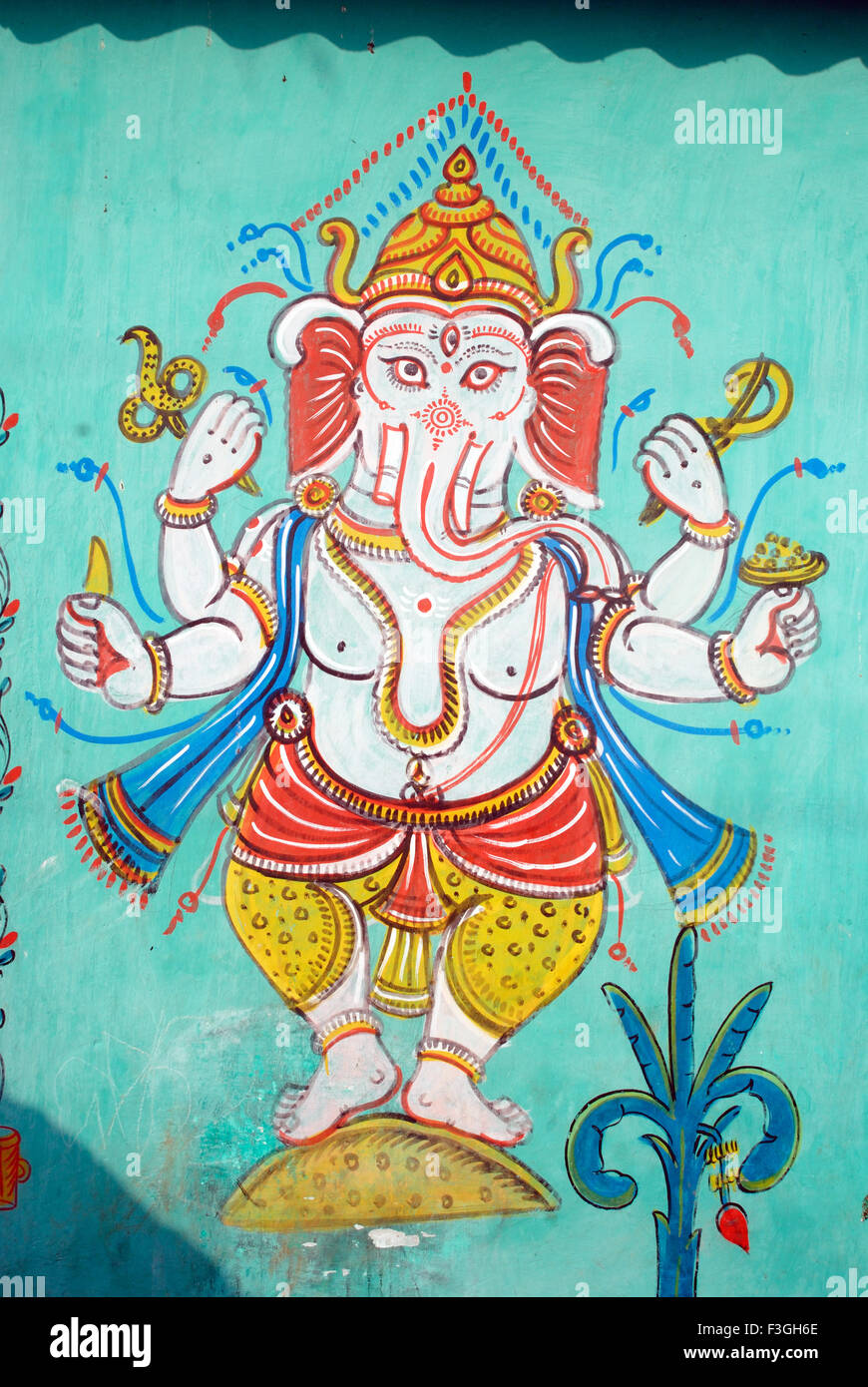 Elephant god painting drawing hi-res stock photography and images - Alamy