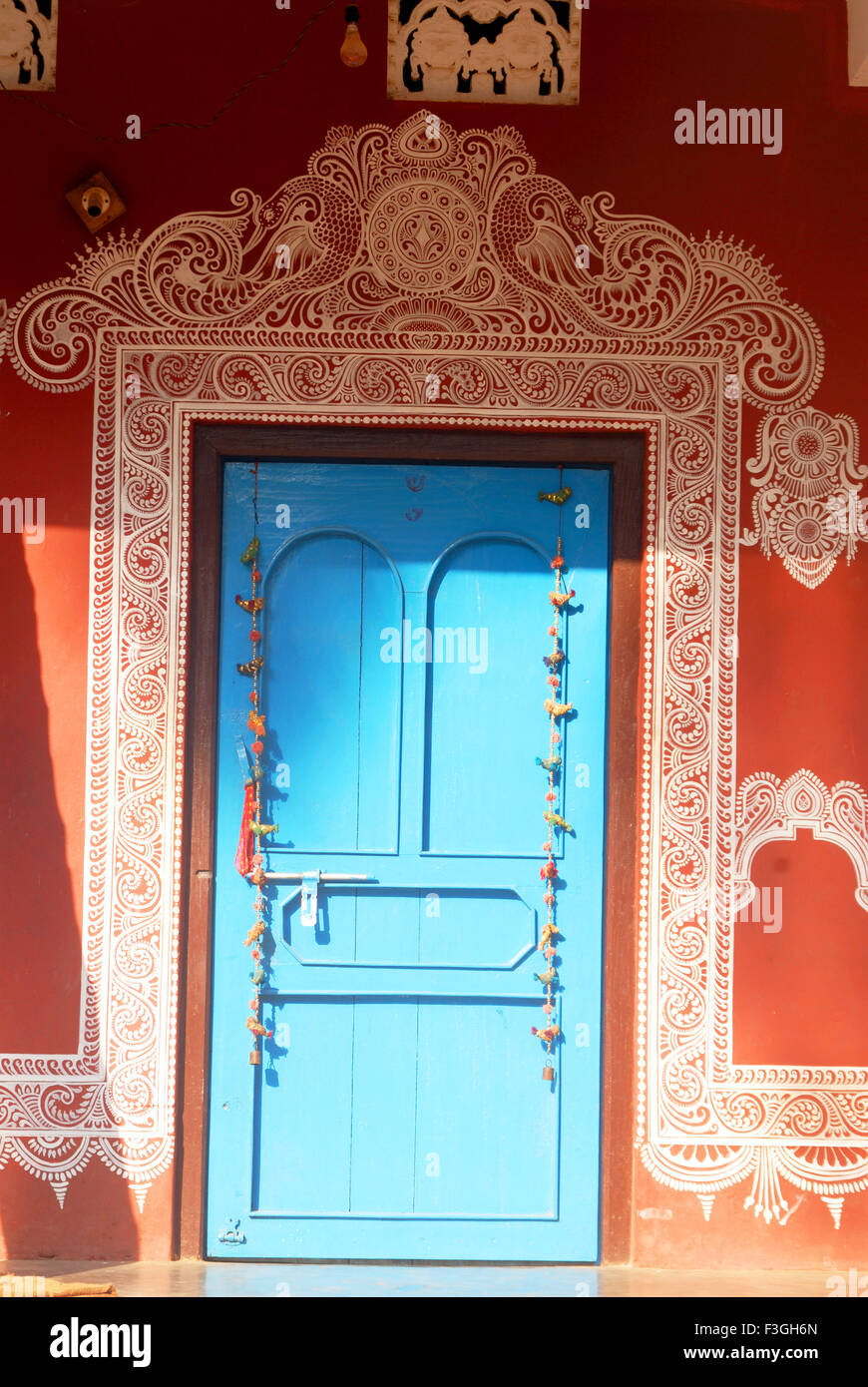 Painting on wall ; Raghurajpufr called artist village ; famous for ...