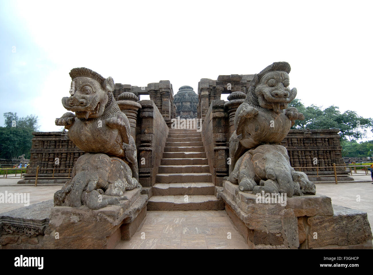 Konarak sun temple ; Konarak ; Bhubaneswar ; Orissa; India Stock Photo ...