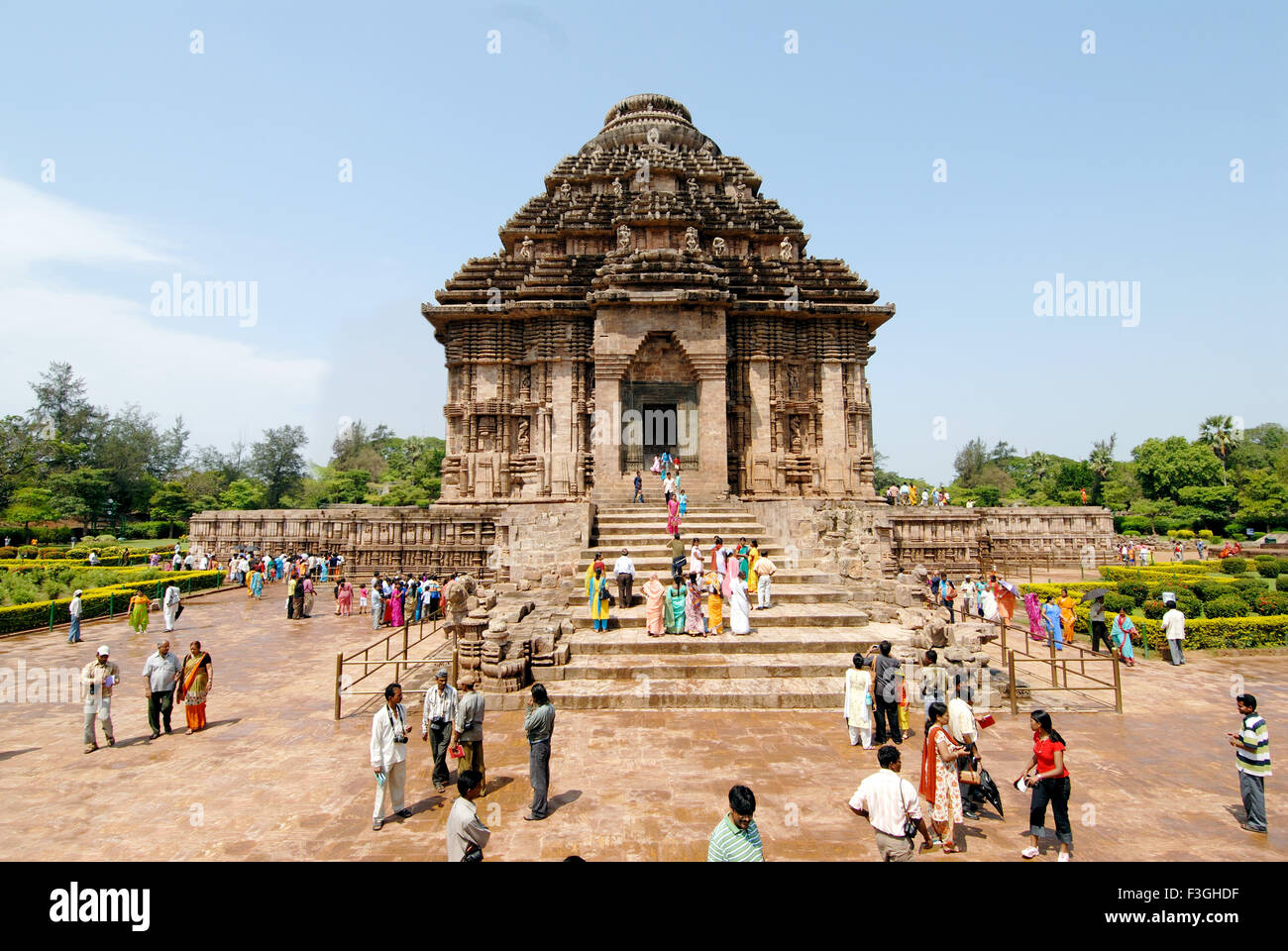 Konarak sun temple ; Konarak ; Bhubaneswar ; Orissa; India Stock Photo ...