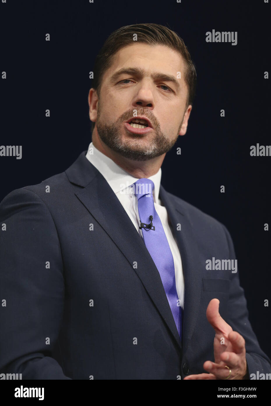 Manchester, UK. 7th October, 2015. Stephen Crabb Mp Secretary Of State ...