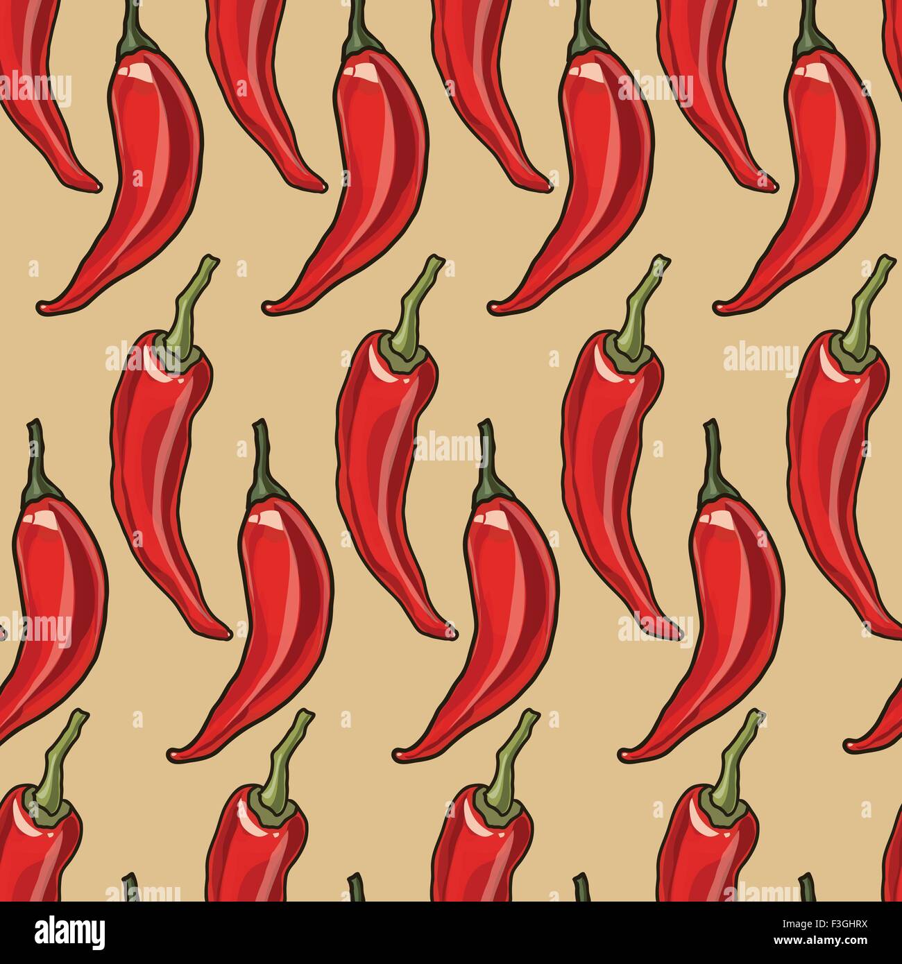 Seamless chili pepper background Stock Vector Image & Art - Alamy