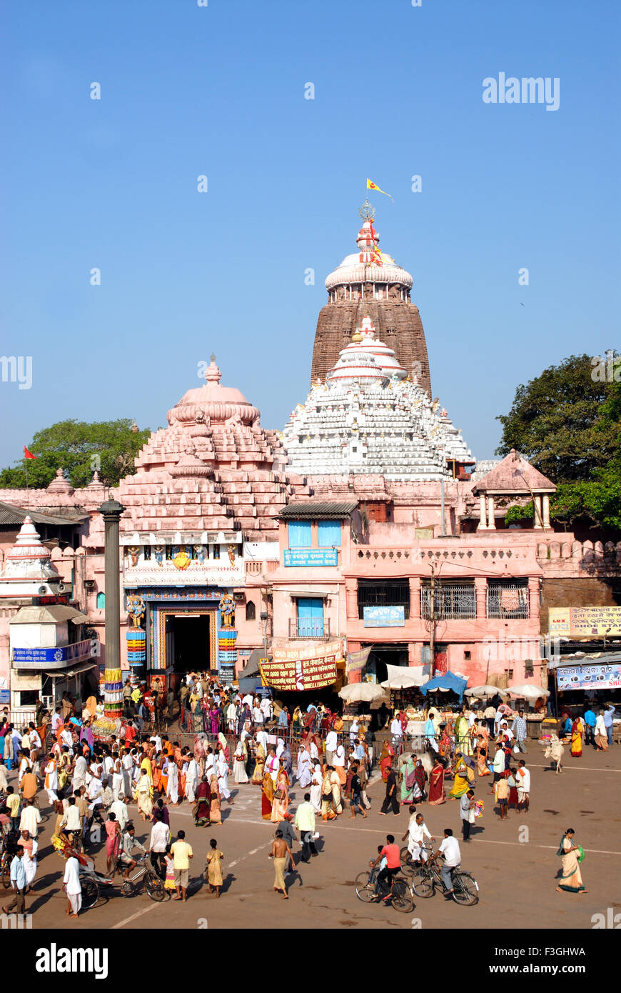 Jagannathpuri temple devoted to god Krishna ; Baldev and Subhadra ...