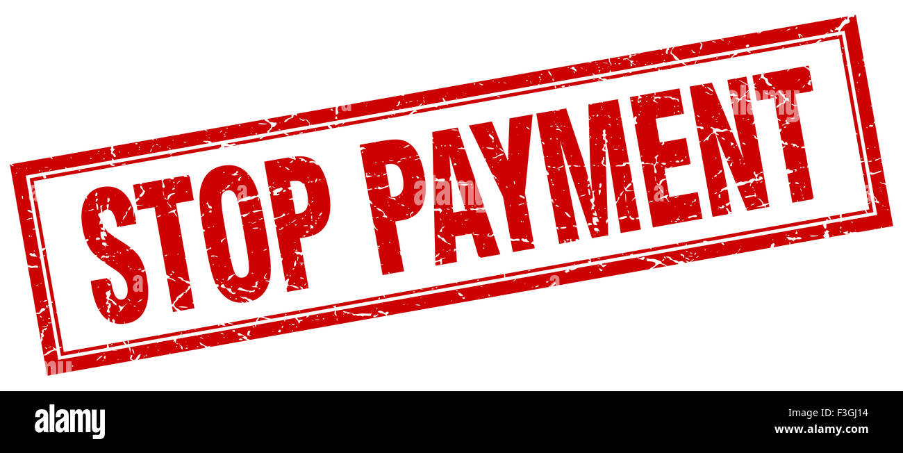 Stop payment seal hi-res stock photography and images - Alamy