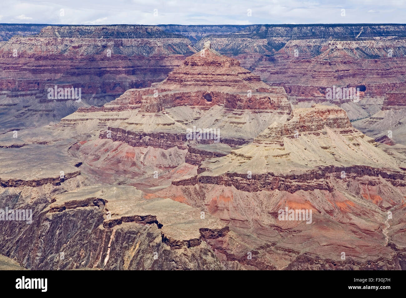 Layers of rock exposed in the canyon walls ; Grand canyon national park ...