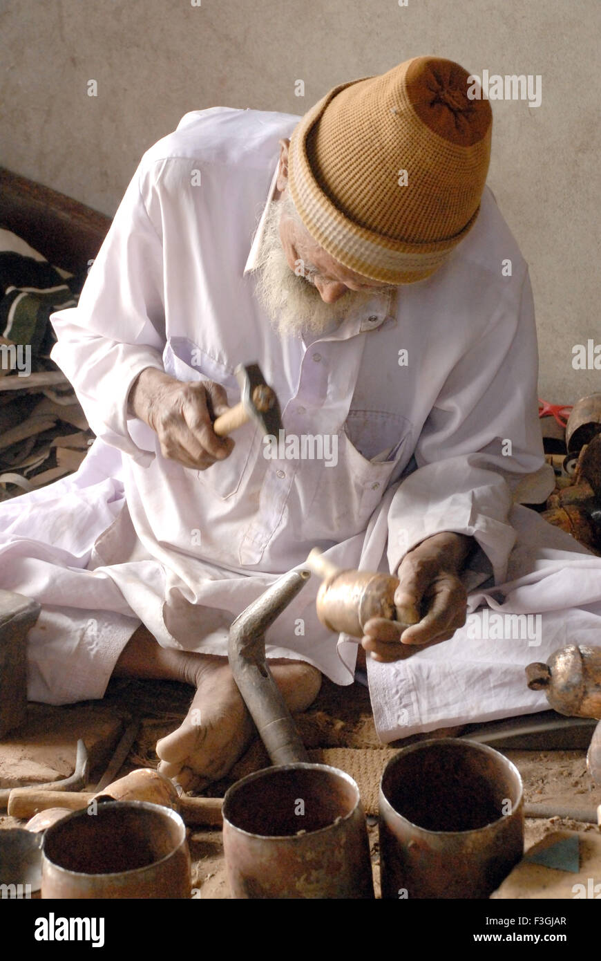 Metal work ; metal bell ; Kutch ; Gujarat ; India Stock Photo - Alamy