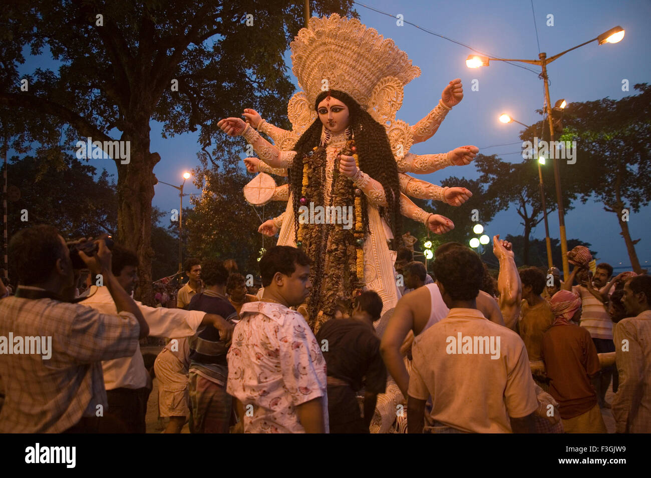 Idol of Goddess Durga ; Durga Pooja dassera Vijayadasami Festival ...