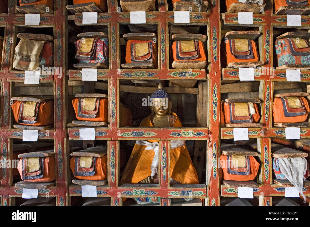 Buddhist holy scriptures in Ladakh Jammu and Kashmiri language hand ...