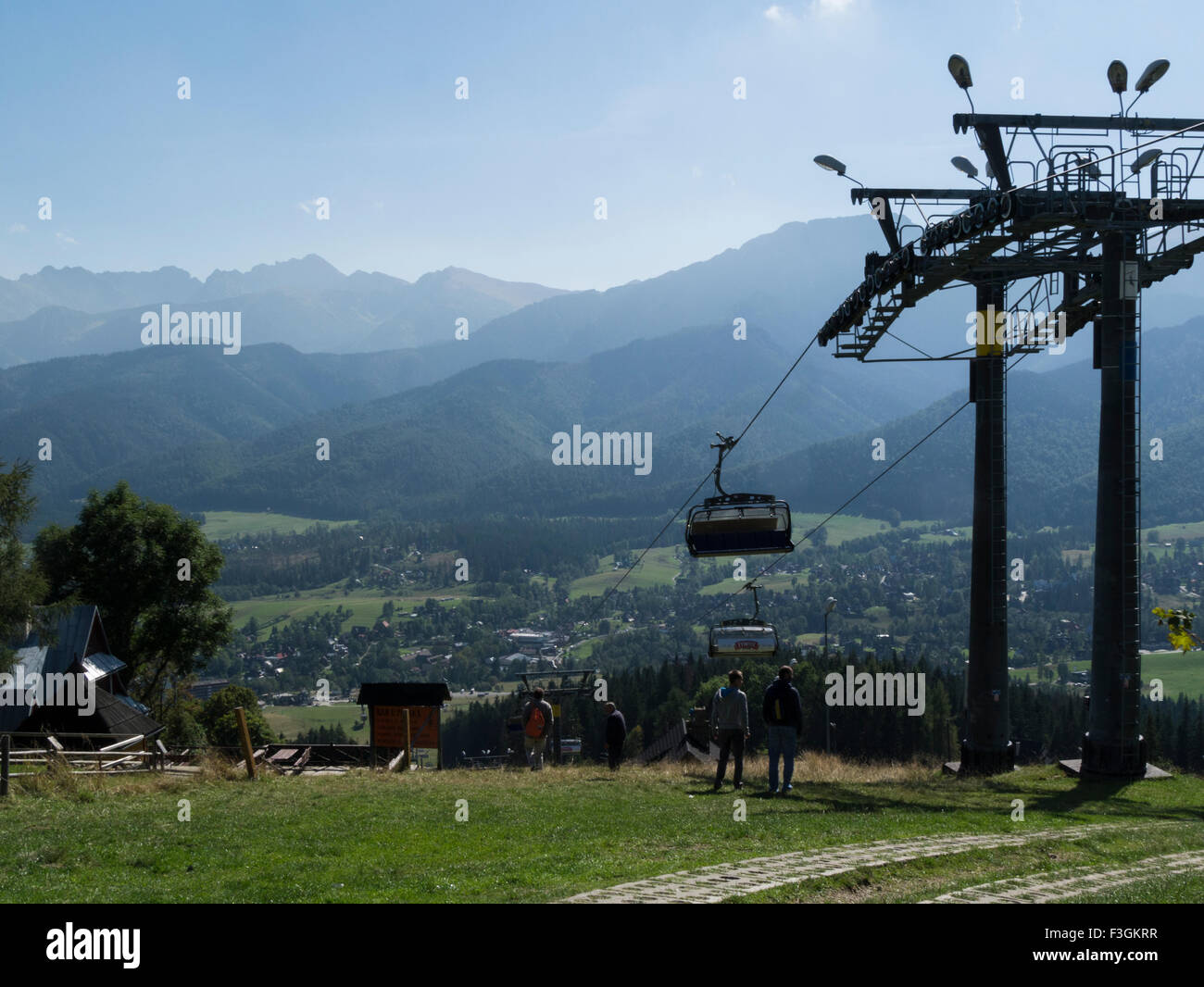 Butorowy Wierch Chair lift on Gubalowka Hill with lovely view to Tatra ...