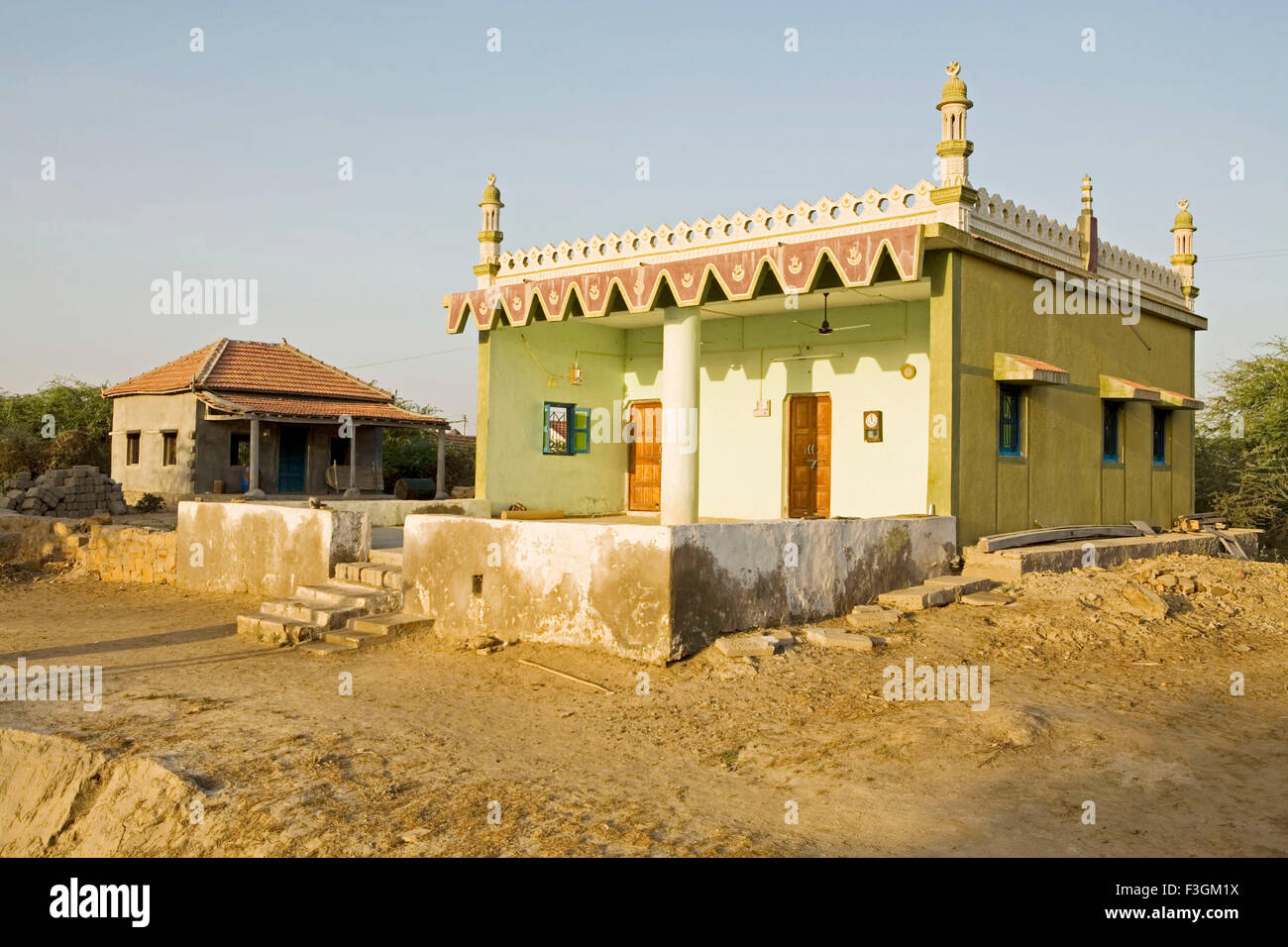 A shia muslim mosque in a village Kutch ; Gujarat ; India Stock Photo ...
