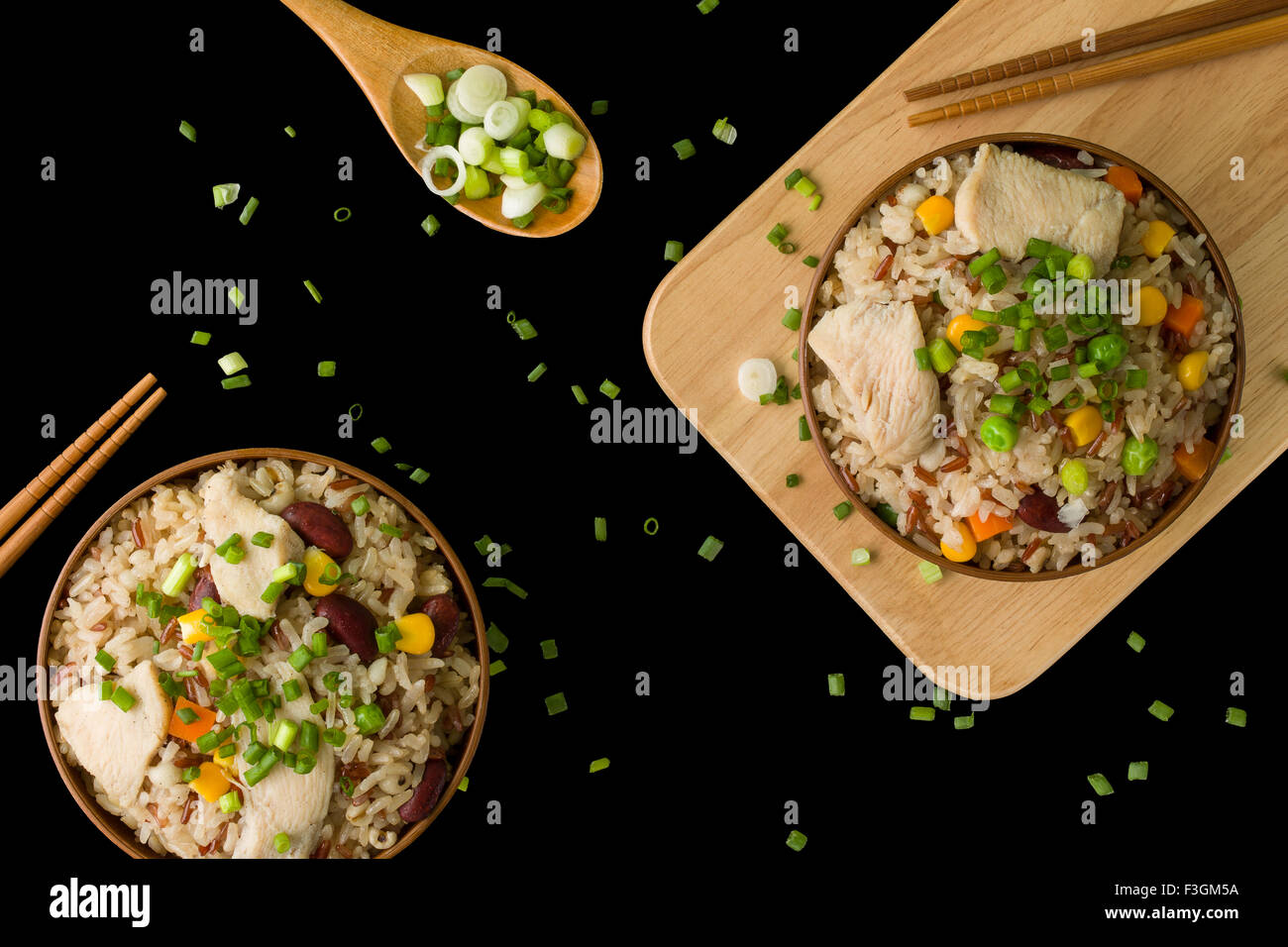 Fried rice is popular food in Thailand, Japan, and China Stock Photo ...